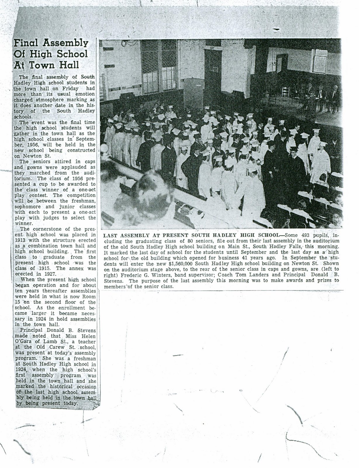 Project Background – Remembering South Hadley High School